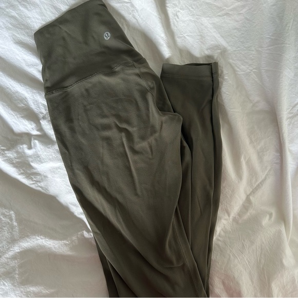 lululemon athletica | Pants & Jumpsuits | Lululemon Green Align 78 ...